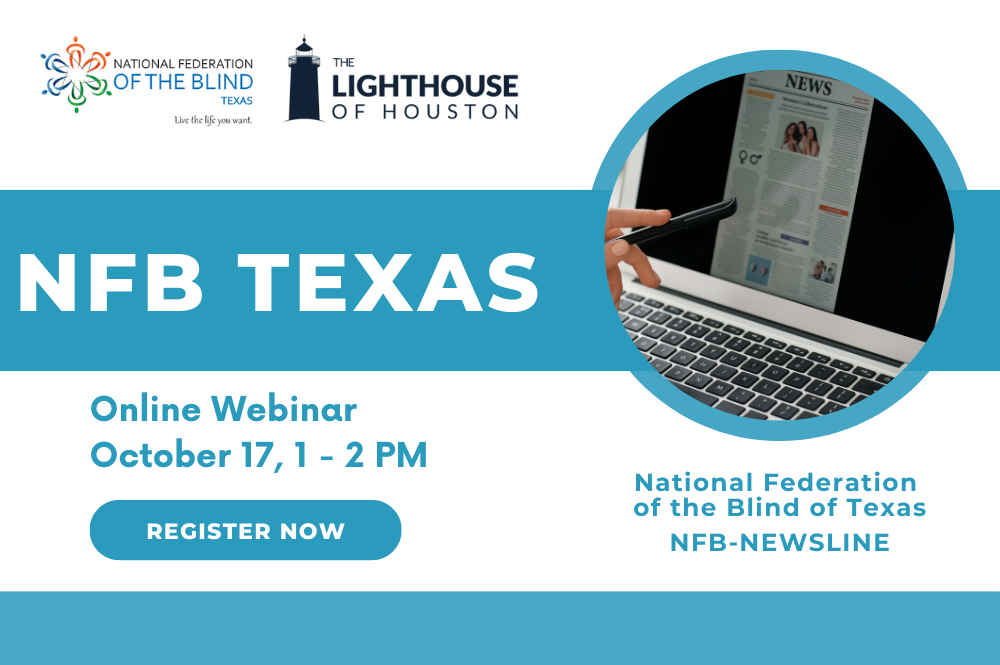 National Federation of the Blind of Texas Online Workshop - The Lighthouse of Houston
